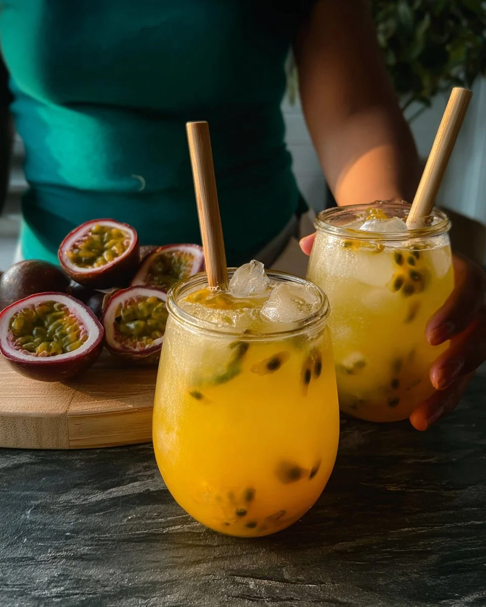 Homemade Passion Fruit Lemonade