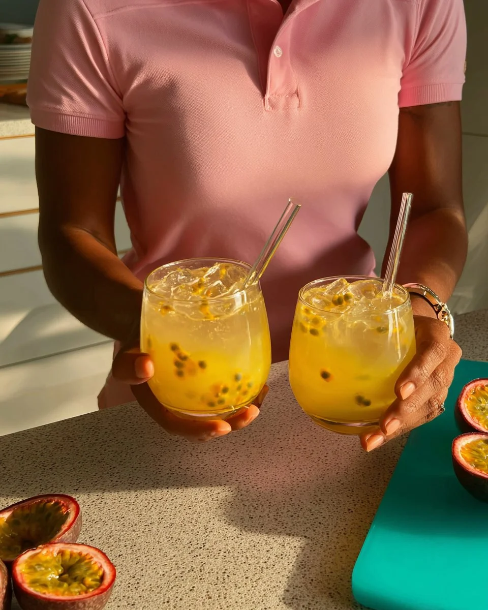 Homemade Passion Fruit Lemonade