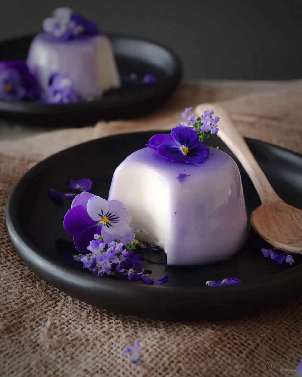 Violet Panna Cotta